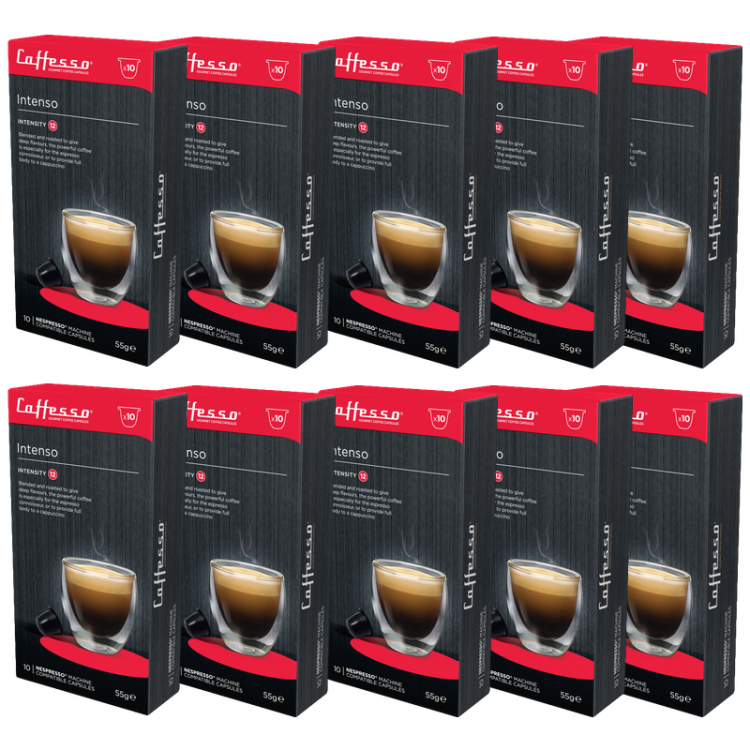 Кофе в капсулах - набор кофе в капсулах caffesso intenso 10 упаковок ...